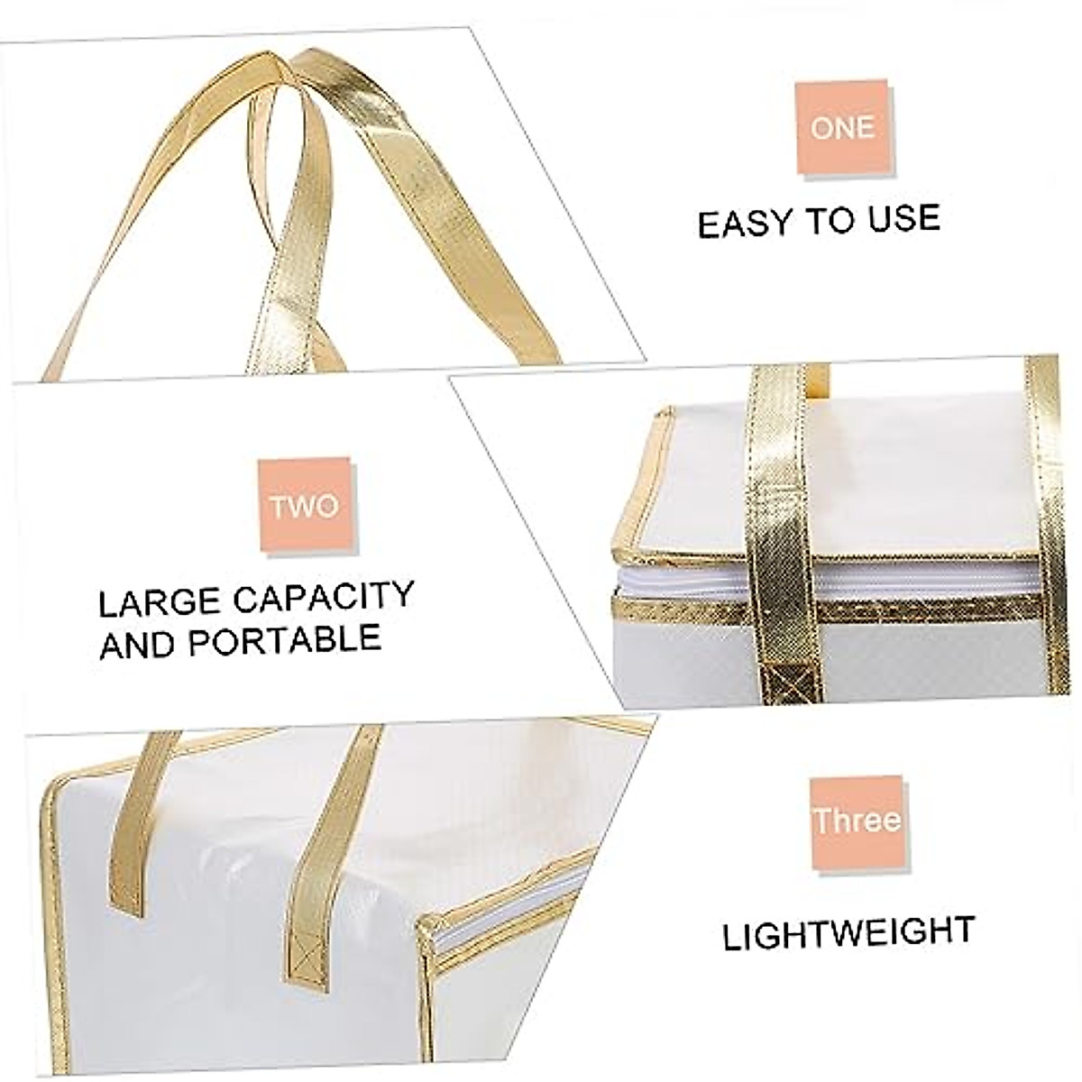 ULTECHNOVO Insulated Bag food warmer insulated for food delivery insulated delivery catering for food deliveries cake delivery insulated food delivery aluminum Fresh cooler Cake Delivery Bag