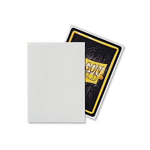 Dragon Shield Matte White 100 Protective Sleeves
