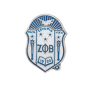 Zeta Phi Beta Lapel Pin Enamel Sorority Greek Letter Formal Wear Blazer Jacket (Lapel Pin - Design I)