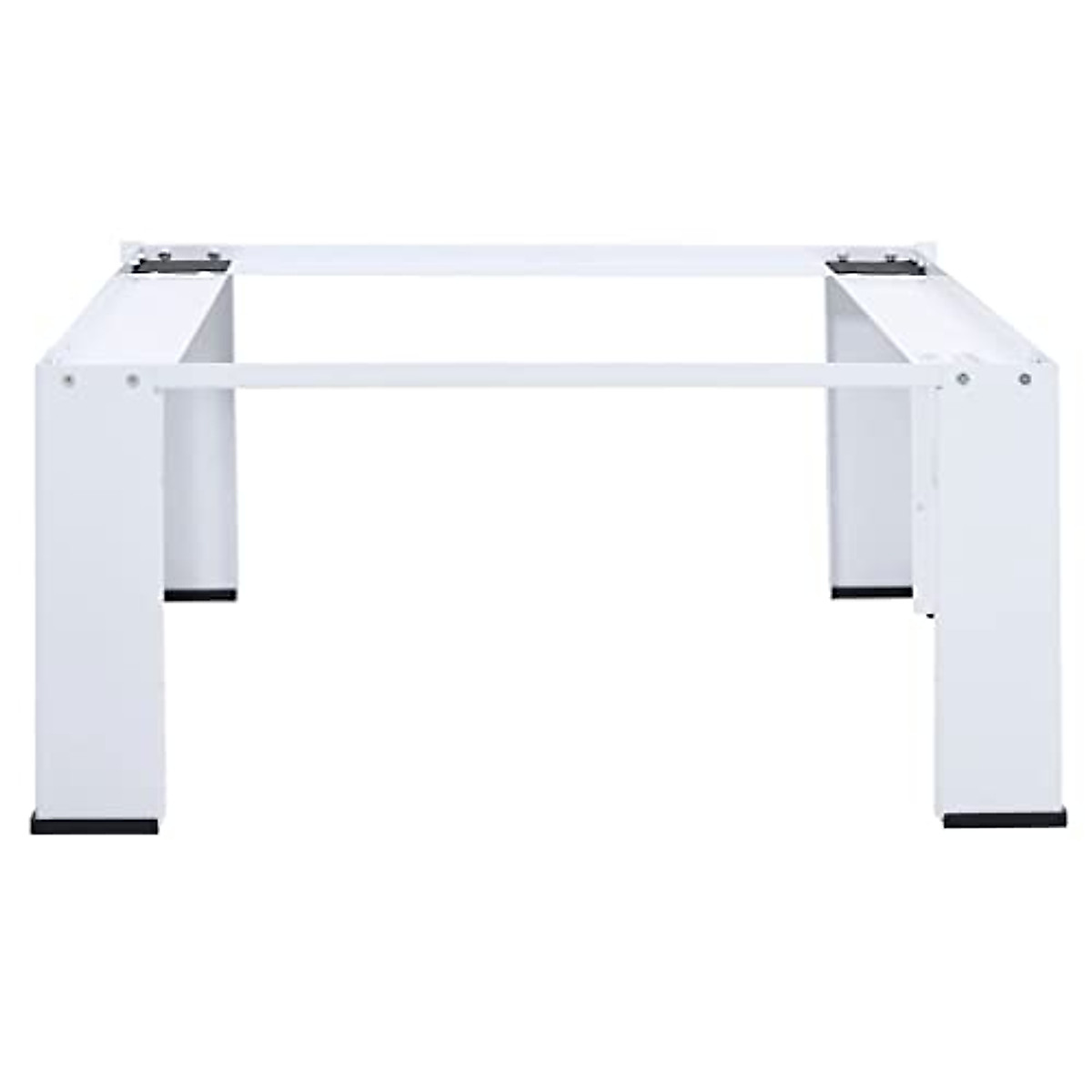 INLIFE Washer Dryer Stand Heavy Duty Washing Machine Pedestal with Storage Drawer Adjustable Height Base for Mini Air Conditioner Refrigerator Dryer White 27.2" x 27.2" x 12.8" (W x D x H)
