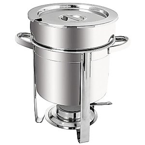 Tiger Chef Soup Warmer - 11 Qt. Soup Chafer Catering Supplies Food Warmer - Chafing Dish Buffet Set - Food Warmers for Parties
