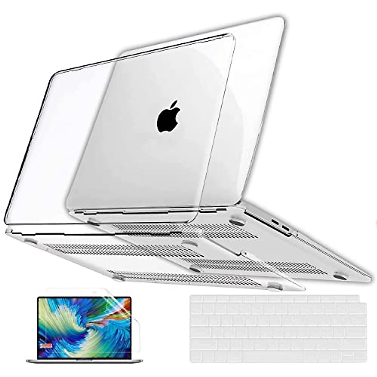 GVTECH Case for MacBook Air 13 inch Crystal Clear Case A1369 A1466, Plastic Hard Shell & Keyboard Cover & Screen Protector for with MacBook Air 13 (2010-2017) (A1369/A1466)