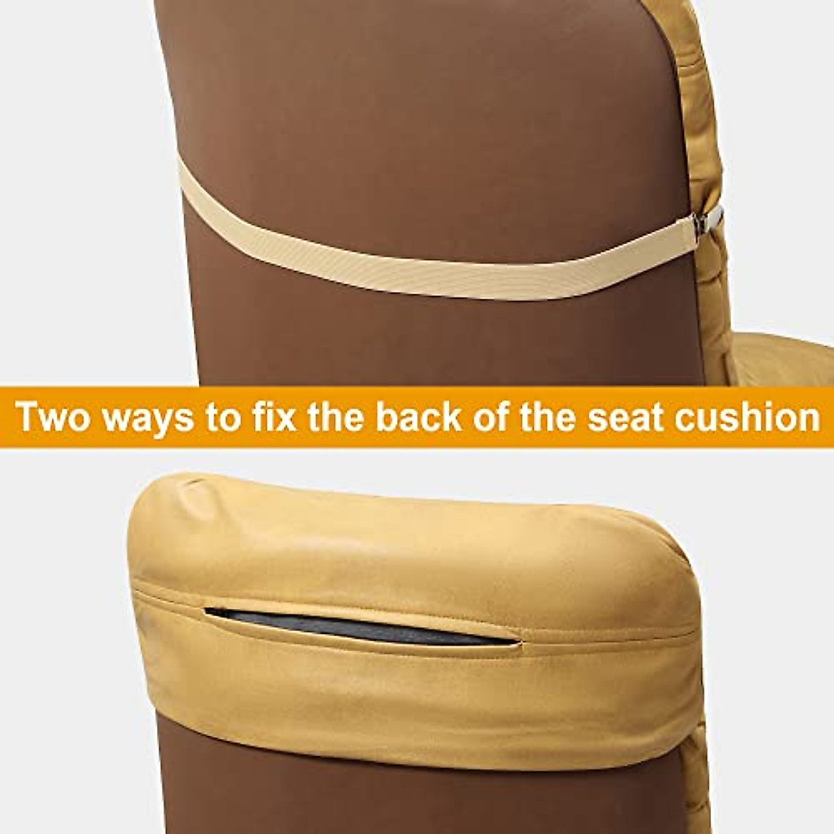 OUHOU Heated Seat Cushion, Heated Chair Cover, 3 Mode Adjustable Warm Seat Cushion, USB-Powered Heating Seat Cover for Home, Office Chair and More(Yellow)