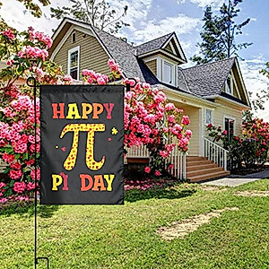 Funny Mathematical Happy Pi Day Garden Flag Perfect Decoration Yard 12x18 Inch Double Sided Outdoor Decoration Party Farmhouse Décor Banner