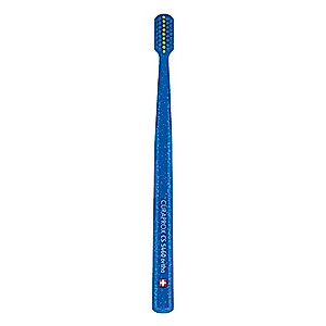 Curaprox CS 5460 Ultra-Soft Orthodontic Toothbrush for Braces with Ultra-Fine Filaments and Compact, Slightly Angled Toothbrush Head for Improved Tooth and Gum Health