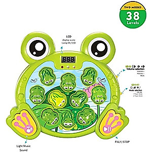 Play22 Whack A Frog Game - Interactive Whack A Frog Game for Toddler, Learning, Active, Early Developmental Toy, Fun Gift Boys and Girls, 2 Hammers Included - Original