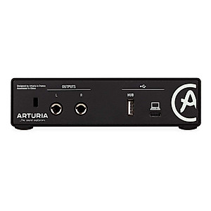 Arturia MiniFuse 1 - Compact USB Audio Interface with Creative Software for Recording, Production, Podcasting, Guitar - Black