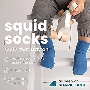 squid socks Viscose from Bamboo Socks | 0-6M, 6-12M, 12-24M, & 2T-3T | Socks that Stay On | As Seen on Shark Tank | Colby