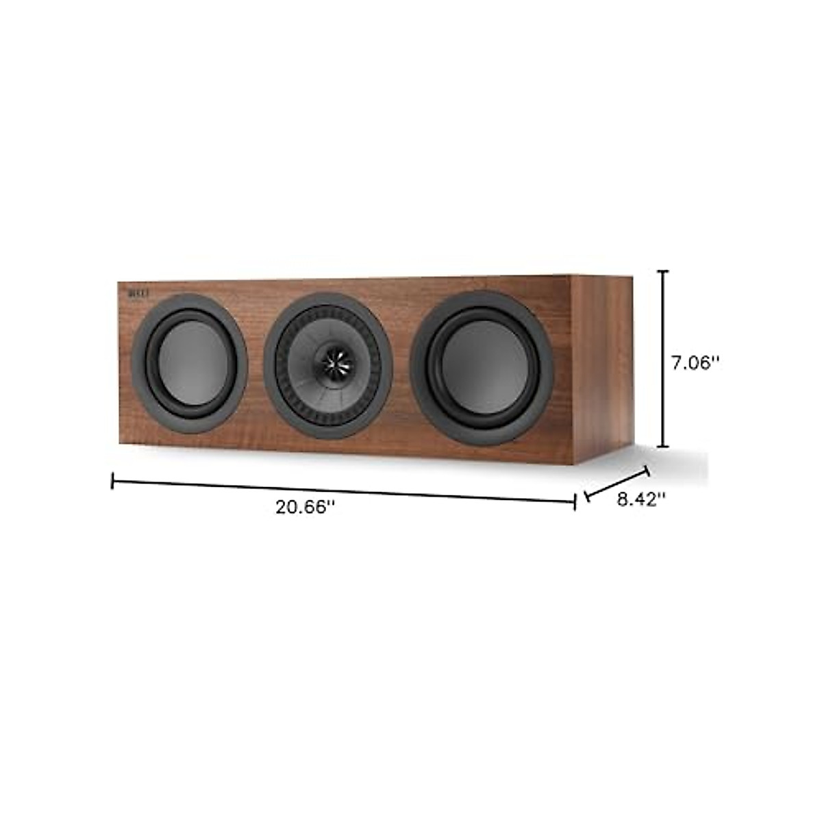 KEF Q250c Center Channel Speaker (Each, Walnut)