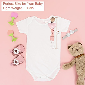 Pacifier Clips - 5 Pack Paci Holder Baby Boys Girls - Teething Beads Soothie Binky Clips Teether Toys - Best Gift Idea for Toddlers