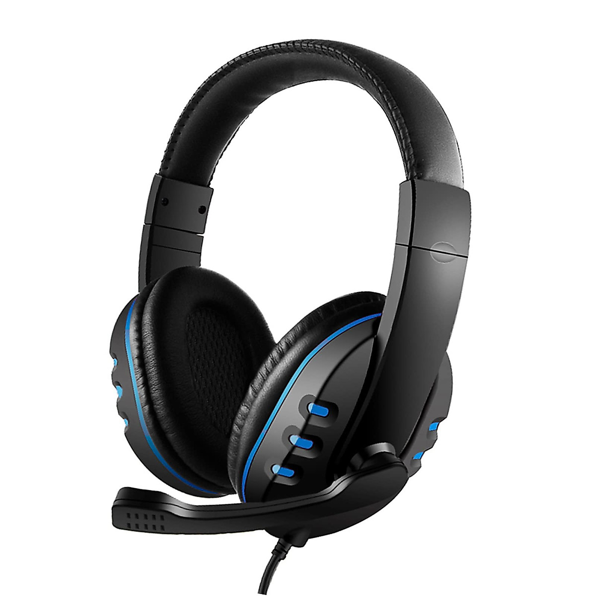 QUZHI 3.5mm Wired Gaming Headphones Over Ear Game Headset Noise Canceling Earphone with Microphone Volume Control for PC Laptop Smart Phone