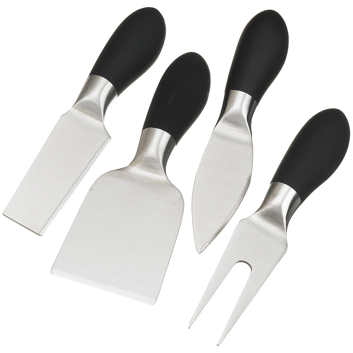 Prodyne Black Soft Touch Handles Cheese Knives, one size