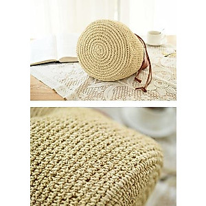 Women's Straw Backpack Shoulders Bag Casual Hobo Woven Bag Beach Backpack Top Handle Summer Beach Backpack