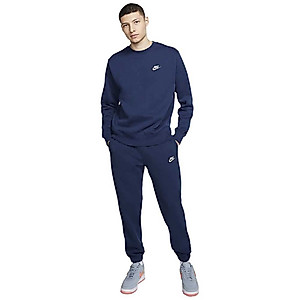 Nike Men's Club Open-Hemmed Pants | Navy | White LG