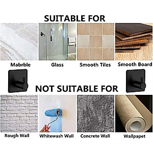 Generic 4 Packs Adhesive Towel Hooks Wall Hooks for Bathroom, Kitchen, Adhesive, No Drill, Stainless Steel,, Gold, BSM0129