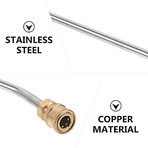 Yardenfun Curved High Pressure Washer Extension Lance Bar with Quick Car and Home Cleaning for Agricultural Irrigation and Gutter Cleaning