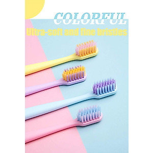 ARASO [8 Packs] Kids Toothbrush, Extra Soft Lovely Pastel Tone ICE-Cream Tooth Brush for Kids 2-8 Years (ICE Cream 8 Pack)