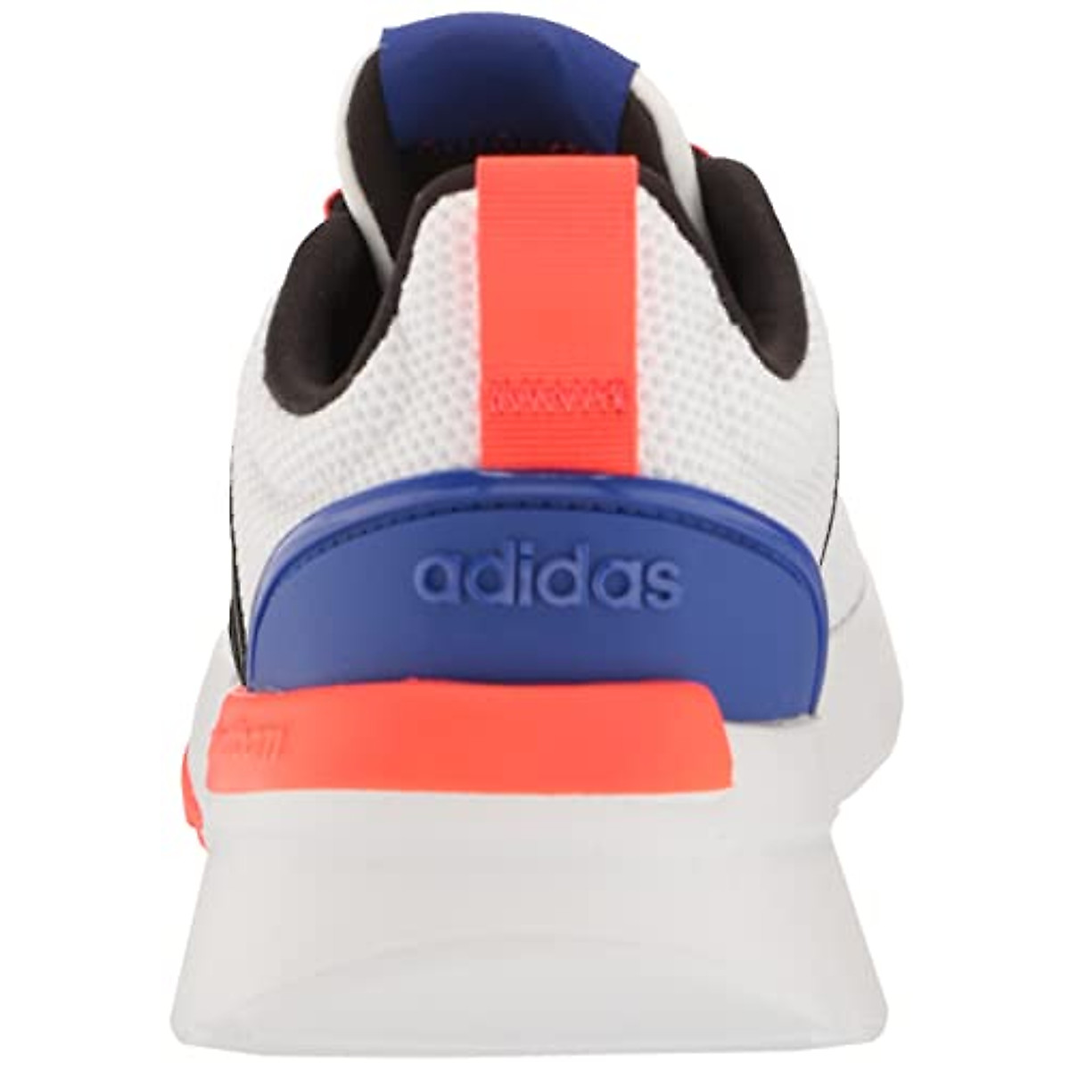 adidas Baby Racer TR21 Running Shoe, White/Black/Lucid Blue, 6 US Unisex Infant