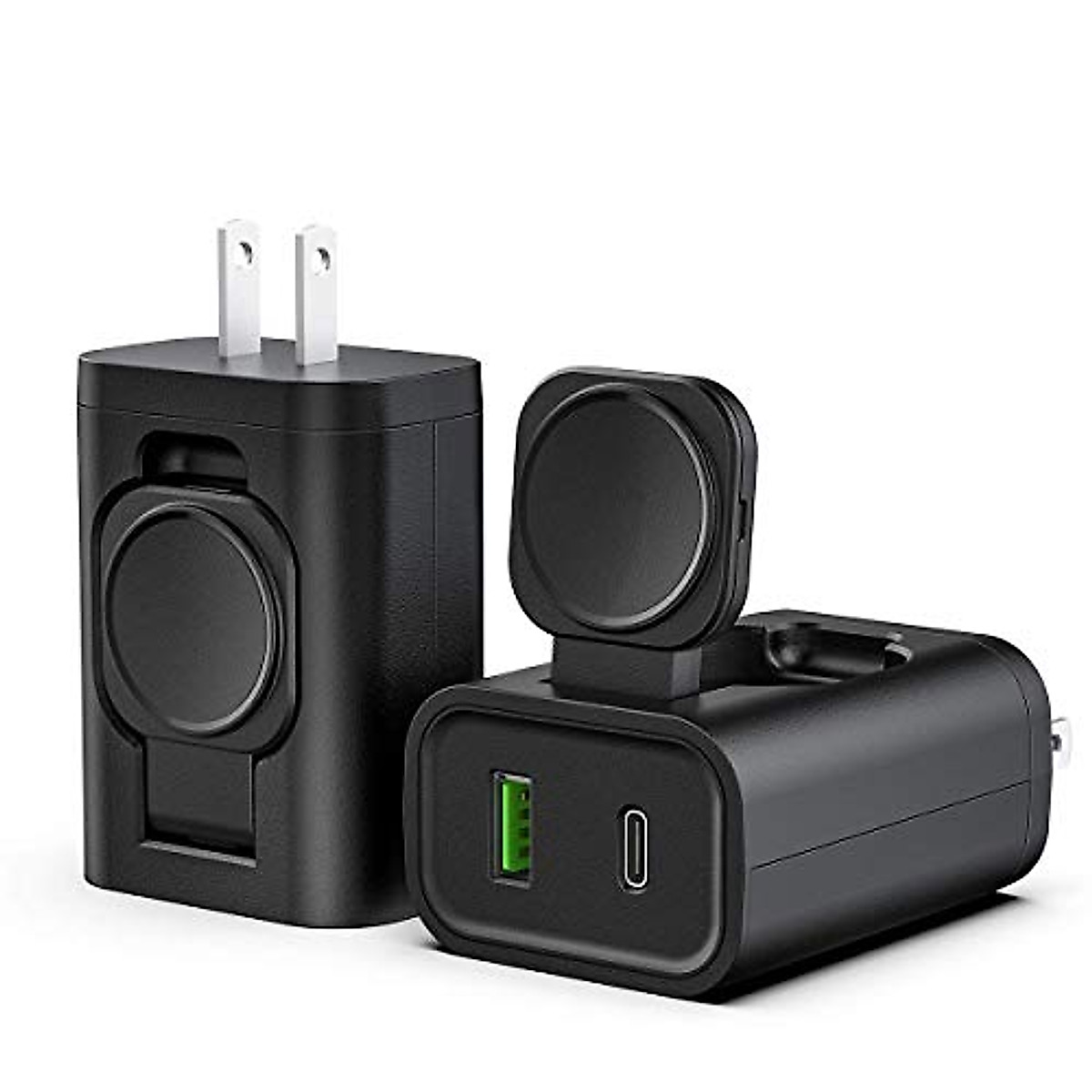 BeaSaf iPhone Fast Charger, 24W USB C Charger for iPhone 13/12/Mini/12 Pro Max, USB C Wall Charger with Foldable Apple Watch Wireless Charger, PD Charger for iPhone, AirPods