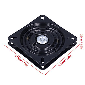 7“ Lazy Susan Turntable Bar Stool Swivel Plate Automatic Rebound Stool Rotating Base Chair Turntable Base for Home Bar Office Furniture Replacement