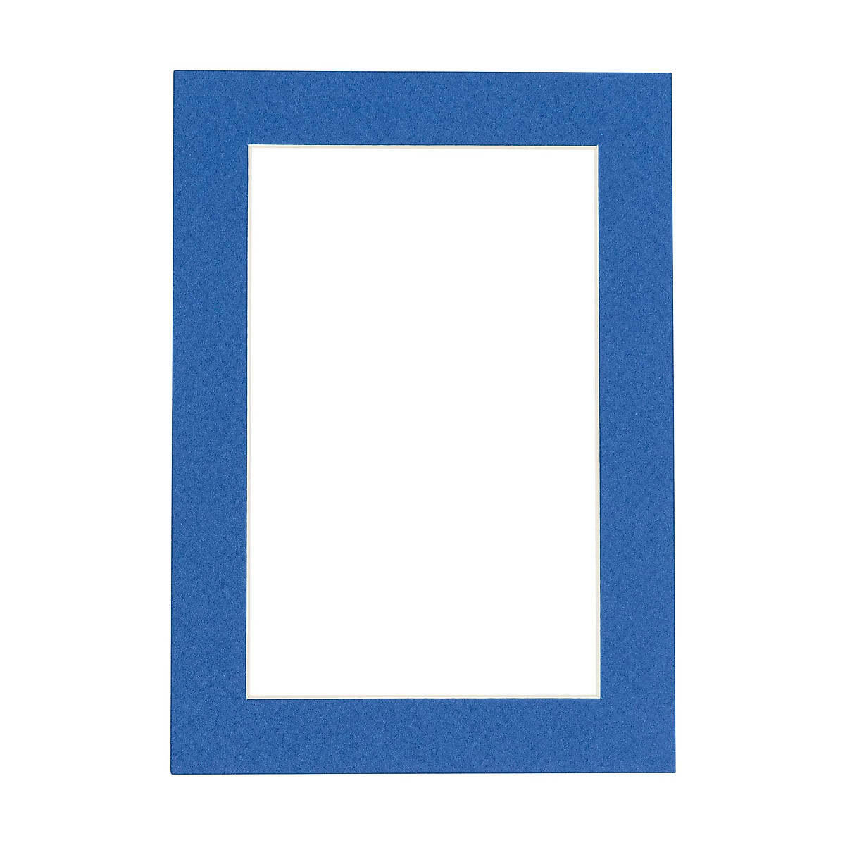 11x14 Mat Bevel Cut for 9x12 Photos - Acid Free Royal Blue Precut Matboard with Backing Board and Crystal Clear, Self Seal Photo Mat Bag - for Pictures, Photos, Framing - 4-ply Thickness