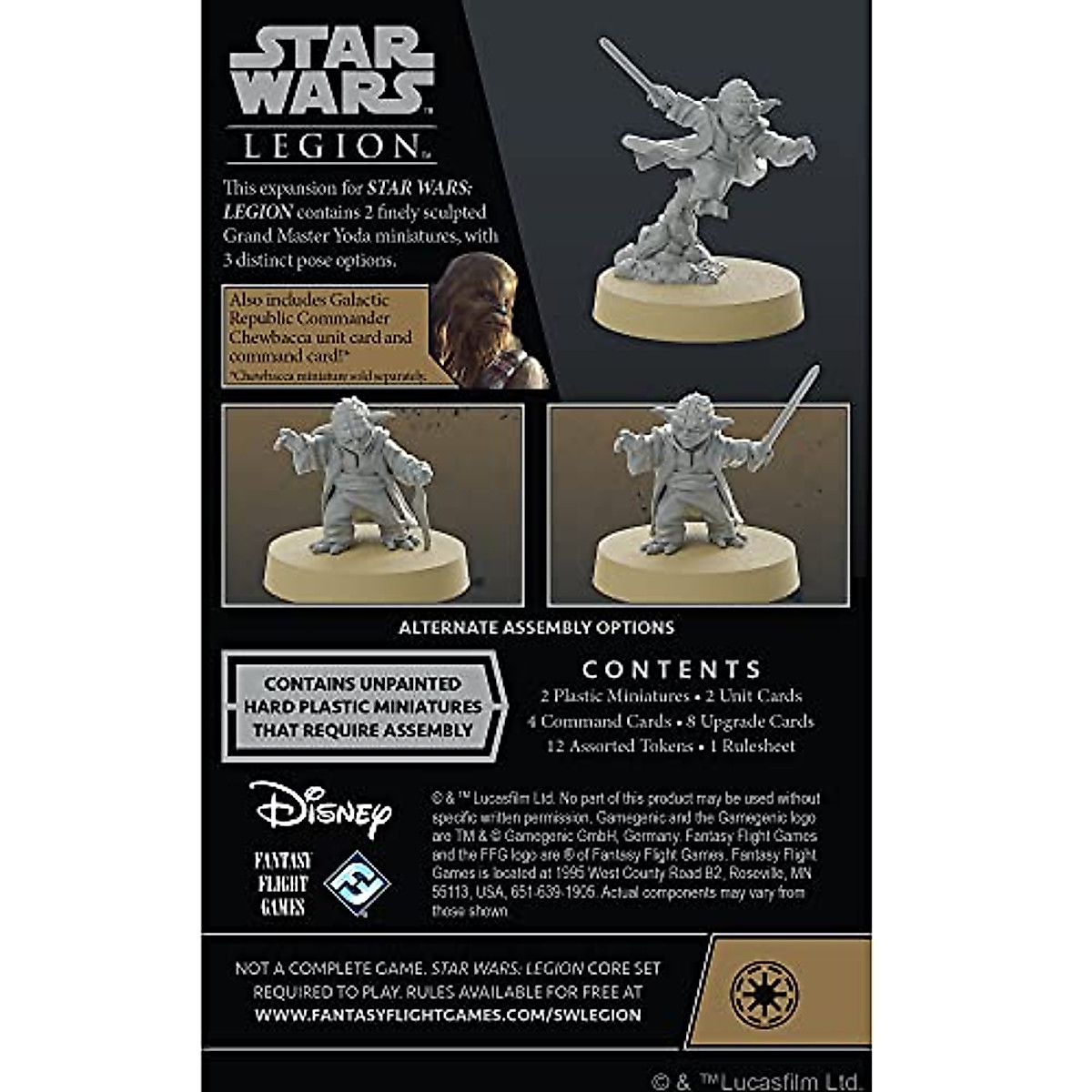Star Wars: Legion Grand Master Yoda COMMANDER EXPANSION - The Iconic Jedi Master! Tabletop Miniatures Strategy Game for Kids and Adults, Ages 14+, 2 Players, 3 Hour Playtime, Made by Atomic Mass Games