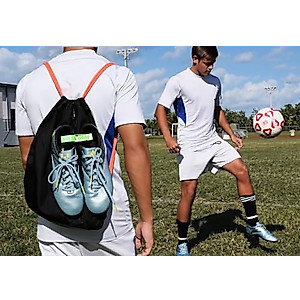 Klitch Footwear Clip, Shoe Bag, Hang Extra Shoes Cleats Boots or Gear on Your Bag. Works on Soccer, Baseball, Basketball, Track, Running Shoes, Flip Flops and More. Black