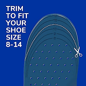 Dr. Scholl's Heavy Duty Support Pain Relief Orthotics, Designed for Men over 200lbs with Technology to Distribute Weight and Absorb Shock with Every Step (for Men's 8-14)
