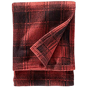 Pendleton Cotton/Acrylic Throw Gift Pack Thunder Basket Red One Size