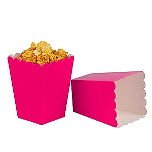We Moment Hot Pink Mini Popcorn Boxes Pack of 36
