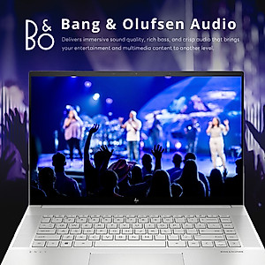 HP Envy 16" WQXGA Touchscreen Business Gaming Laptop, Intel Core i9-13900H, NVIDIA RTX 4060 8G, 64GB DDR5 RAM, 4TB PCIe SSD, Backlit Keyboard, B&O Audio, 5MP Camera, Silver, Win 11, 32GB USB Card