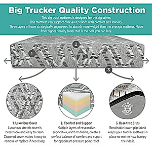 Big Trucker Truck Mattress, 80" x 32" x 7"