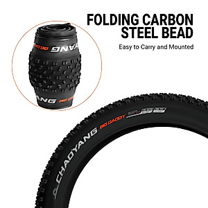 Himiway 26" Mountain Bike Tires 26×4 Replacement Bike Tire Compatible with Most 26 x 4.0 Road Mountain MTB Hybrid Electric Bike Bicycle Tires and Tubes, Black 1 Pack