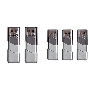PNY 128GB Turbo Attaché 3 USB 3.0 Flash Drive, 2-Pack & PNY 64GB Turbo Attaché 3 USB 3.0 Flash Drive 3-Pack