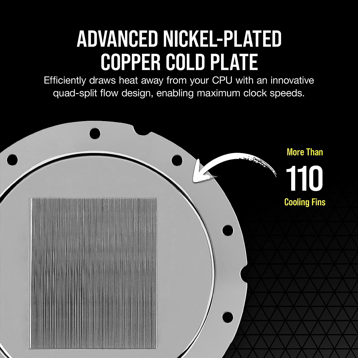 CORSAIR Hydro X Series XC7 RGB PRO CPU Water Block for Intel LGA 1700, 1200, 115X and AMD Socket AM4 (Copper Cold Plate, 110 MicroCooling Fins, 5V ARGB Motherboard Adapter Cable Included) Silver