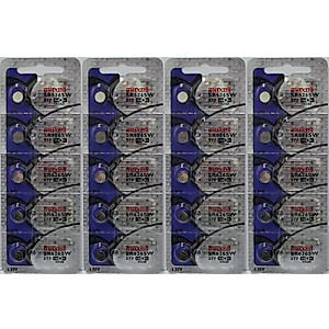 20 Maxell 377 SR626SW AG4 Batteries, New Hologram Packaging