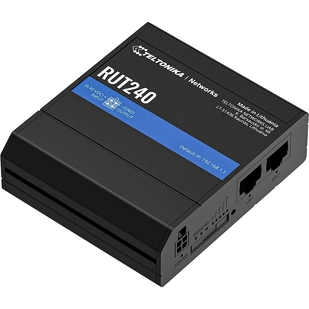 Teltonika RUT240 4G /LTE & WiFi Cellular Router with Ethernet and I/O, Remote Connection, Advanced VPN