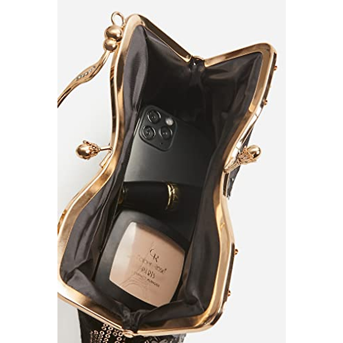 BABEYOND Women's Sparkly Clutch Evening Bags Velvet Sequins Purse for 1920s Gatsby Party Prom Wedding Accessories