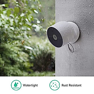 OLAIKE Anti-Theft and Anti-Drop Safety Chain Accessory for Google Nest Cam Outdoor or Indoor (Battery) - 2nd Gen,Screws and Screwdrivers with Special Holes, Not Easy to Steal (Camera Not Included)