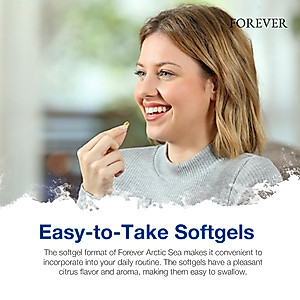 Forever Living - Arctic Sea Omega-3 - Supplement, EPA and DHA Fatty Acid Blend, Supports Heart, Brain, and Eye Health, Gluten-Free, 120 Softgels