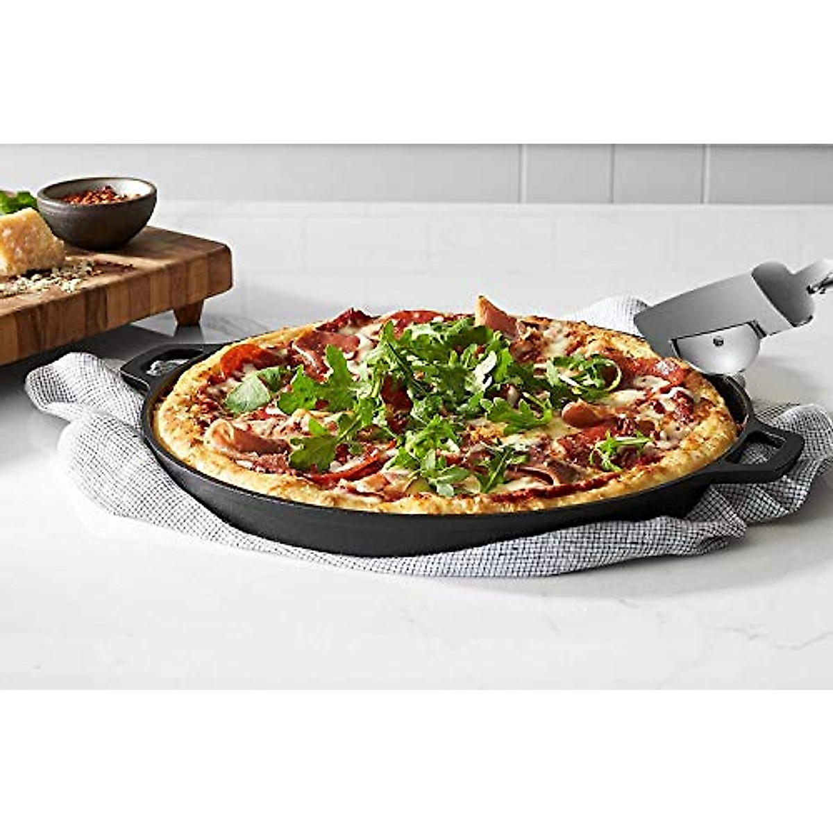 Liphontcta French Combi Cook Sauce Pan with Fry Pan Lid, French Blue