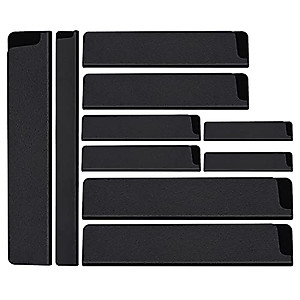 10-Piece Universal Knife Edge Guards, Non-BPA Knife Sheath, Waterproof Abrasion Resistant Felt Lined Knife Cover Sleeves Knife Protectors, Gentle on Your Blades