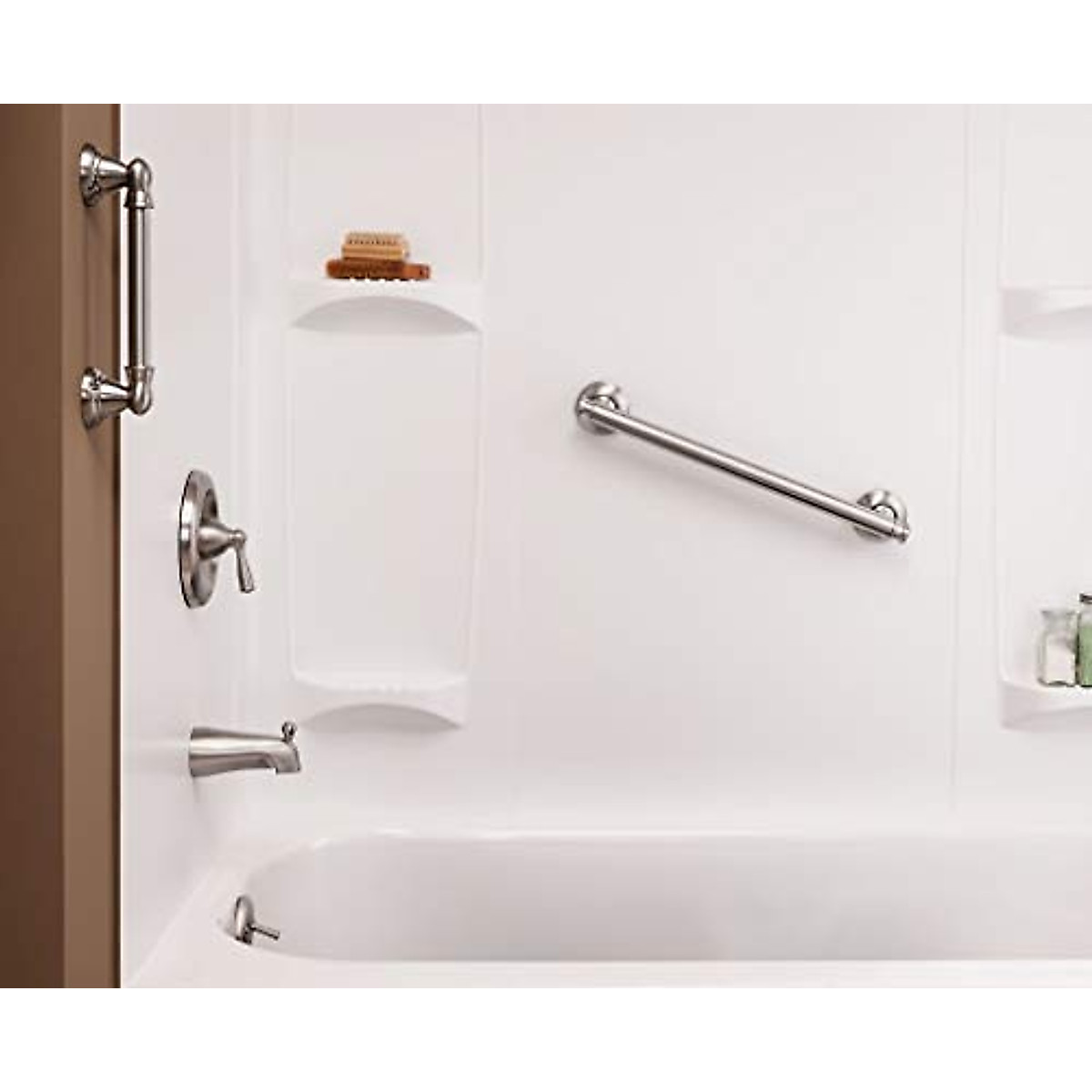 Moen 82910SRN Banbury Posi-Temp Pressure Balanced Tub and Shower Trim, 6.00 x 8.00 x 4.00, Spot Resist Brushed Nickel