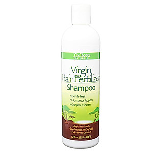 Virgin Hair Fertilizer Shampoo. Helps Reduce Breakage, Promote Healthy hair Dry Scalp and Dandruff. Natural Hair Product Contains Jojoba Seed Oil, Honey Extract, Aloe Vera