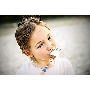 Y-me Marshmallow Roasting Sticks For Campfire, 32Inch Smore Sticks For Fire Pit Kit, Hot Dog Camping Extendable Forks (6Pack)