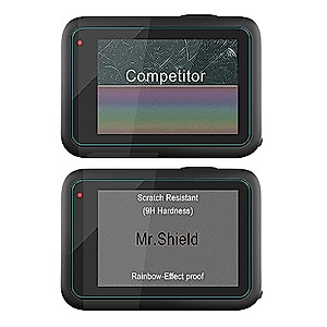 Mr.Shield [3-Pack] Screen Protector For GoPro Hero 11 / GoPro Hero 10 / GoPro Hero 9 Action Camera, [Back+Lens+Front] 3-Pack [9 Pcs] [Tempered Glass] [Japan Glass with 9H Hardness] Screen Protector