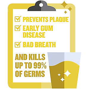 Listerine Original Oral Care Antiseptic Mouthwash with Germ-Killing Formula to Fight Bad Breath, Plaque and Gingivitis, 250 mL