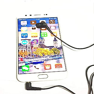 LINHUIPAD K2 Single-Side Earphone Economical Mono Earbuds in Ear Noise Isolating Headphone,3.5mm Plug Reinforced Cord Compatible Android Smartphones MP3 Players