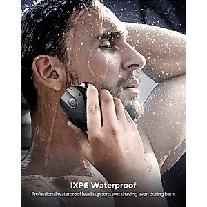 Limural Head Shavers for Bald Men, Electric Rotary Shaver Razor with Extra 2 Blade Sets Wet&Dry, 4-in-1 Small LED Mens Grooming Kit Cordless Rechargeable with Nose Trimmer, Hair Clipper