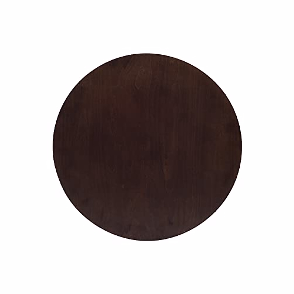 DAIVA CASA Orion Round Wooden Dining Table Birch Circle Dinner Table Solid Wood Kitchen & Dining Room Tables/Scandinavian Furniture Mid Century Modern Table Brown Small Dining Room Table 31 inch